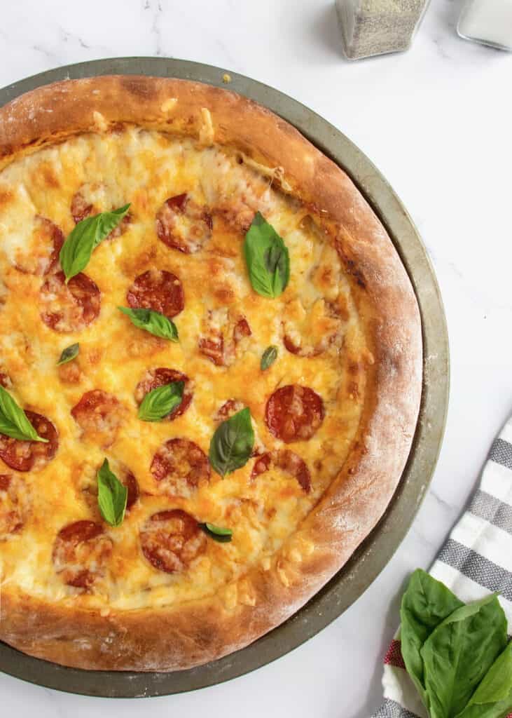 Quick and Simple Pizza Dough - The BakerMama