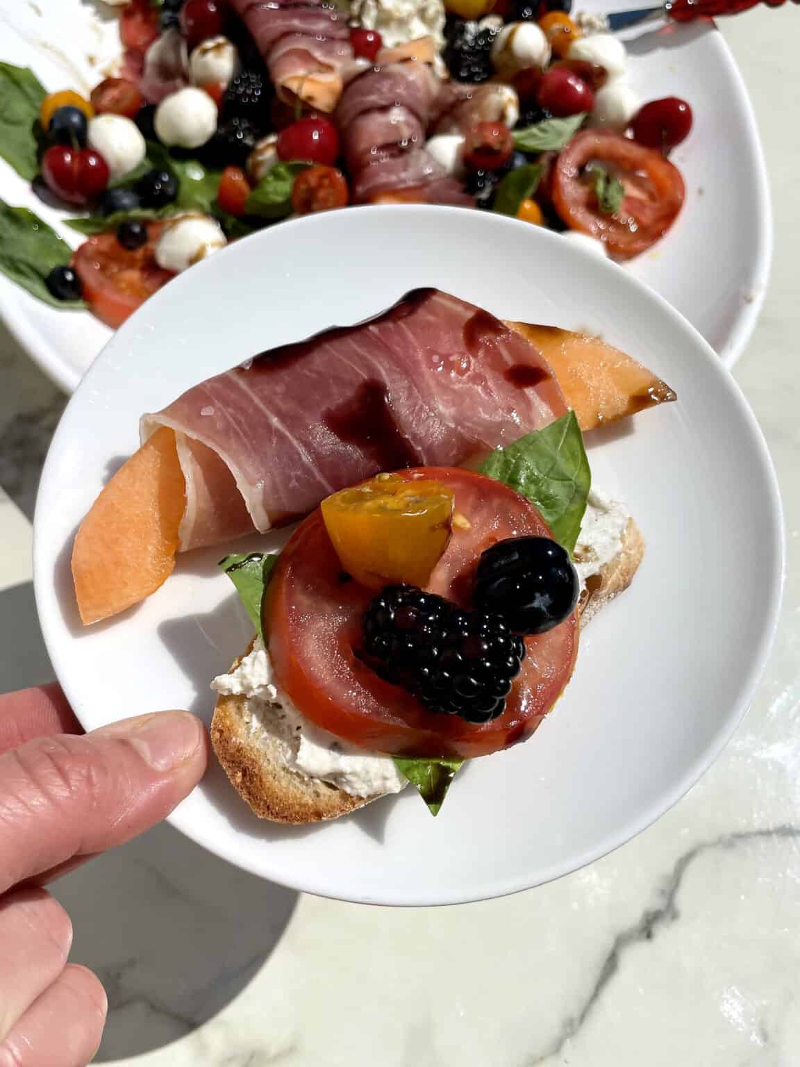 Fresh Summer Cheese Platter - The BakerMama