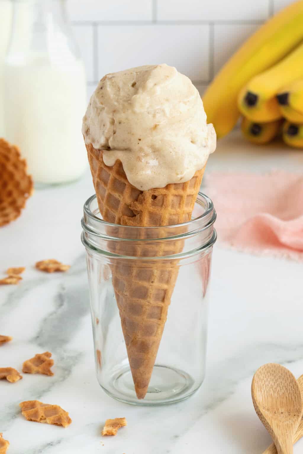 One-Ingredient Banana Ice Cream - The BakerMama