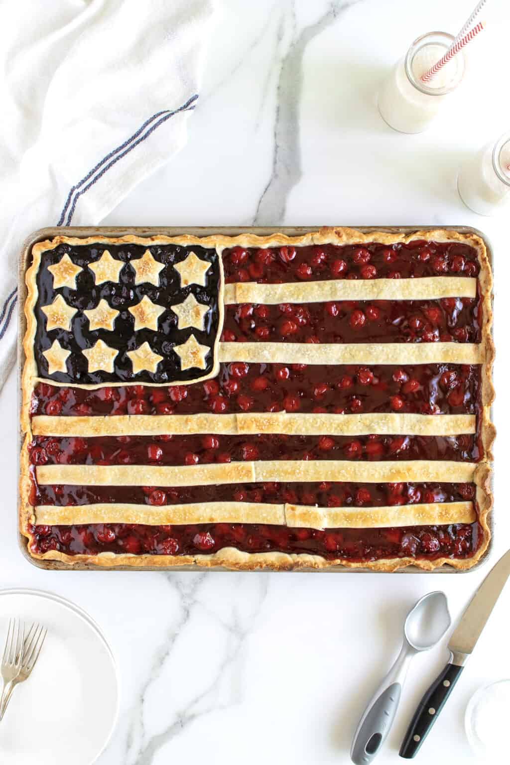 American Flag Pie - The BakerMama