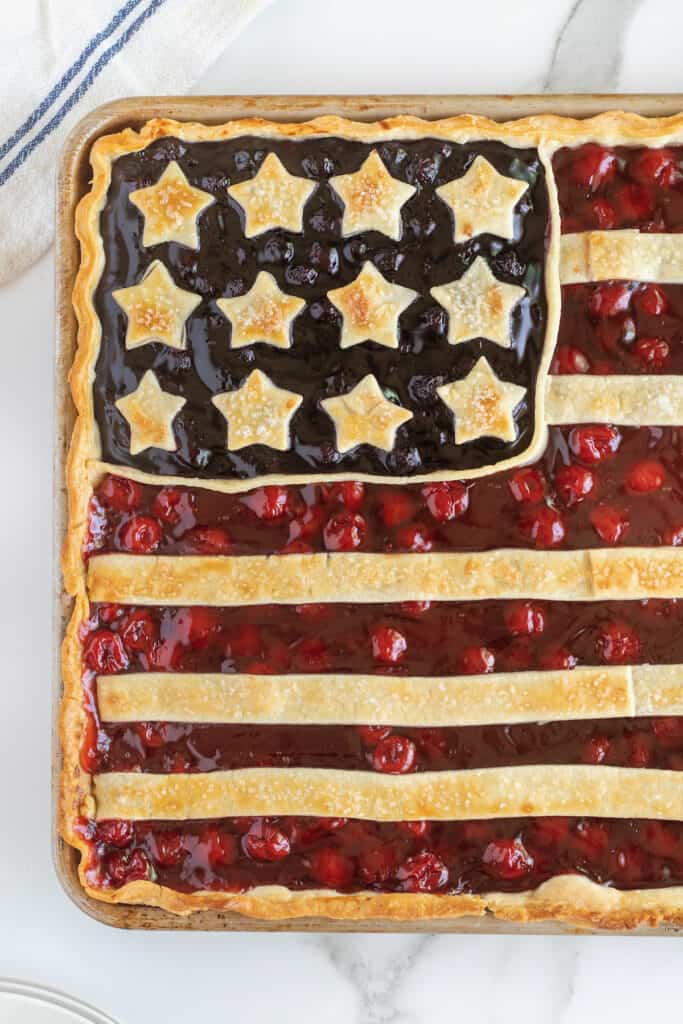 American Flag Pie - The BakerMama