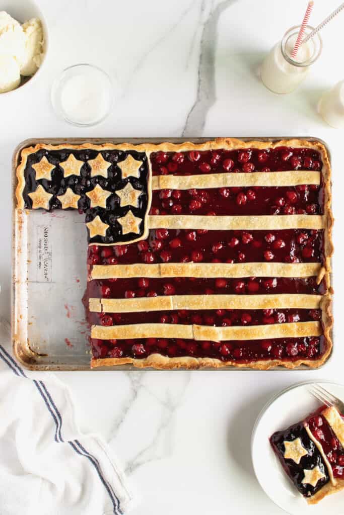 American Flag Pie - The BakerMama