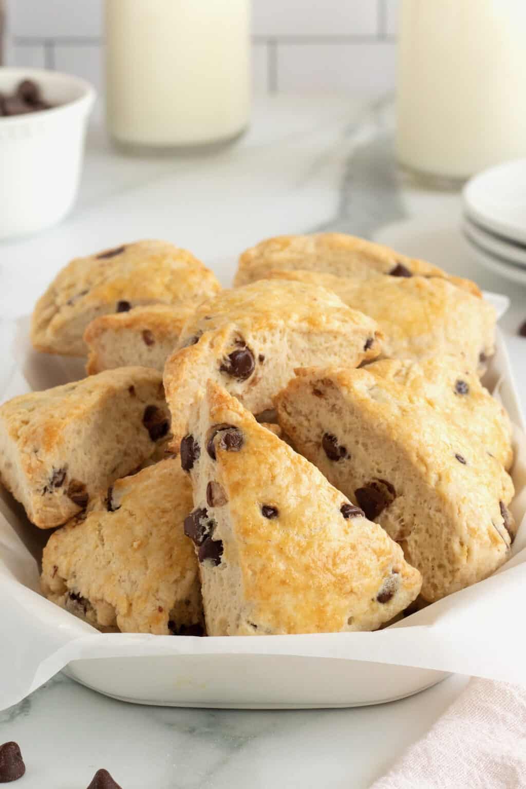 Chocolate Chip Scones - The BakerMama