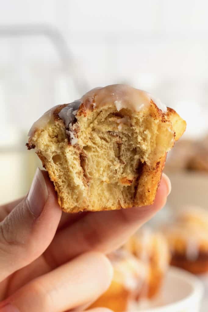 Mini Cinnamon Rolls - The BakerMama