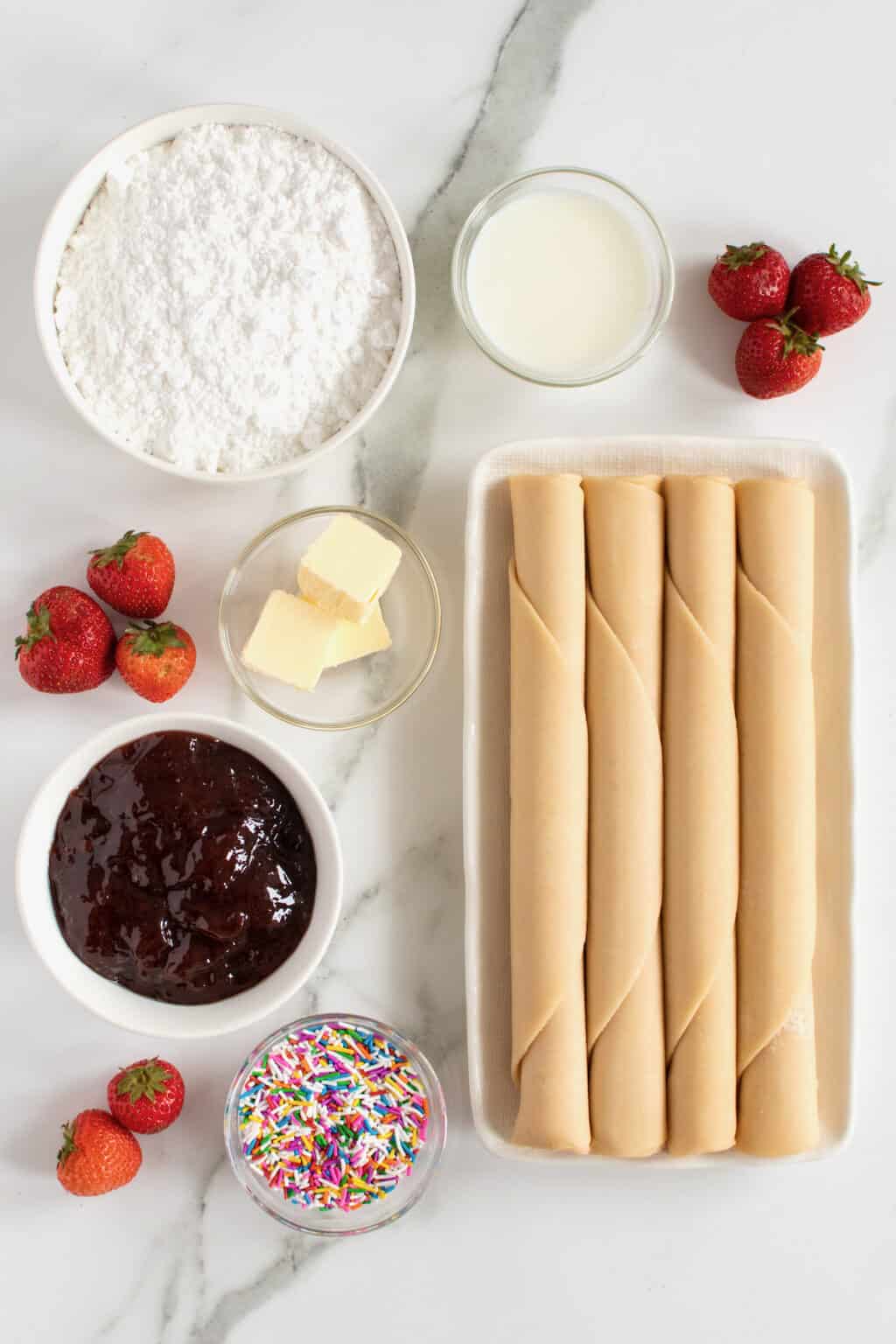 Homemade Strawberry Sheet Pan Pop Tart - The BakerMama
