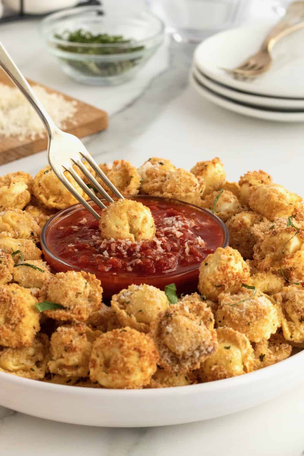 Toasted Tortellini Bites - The BakerMama