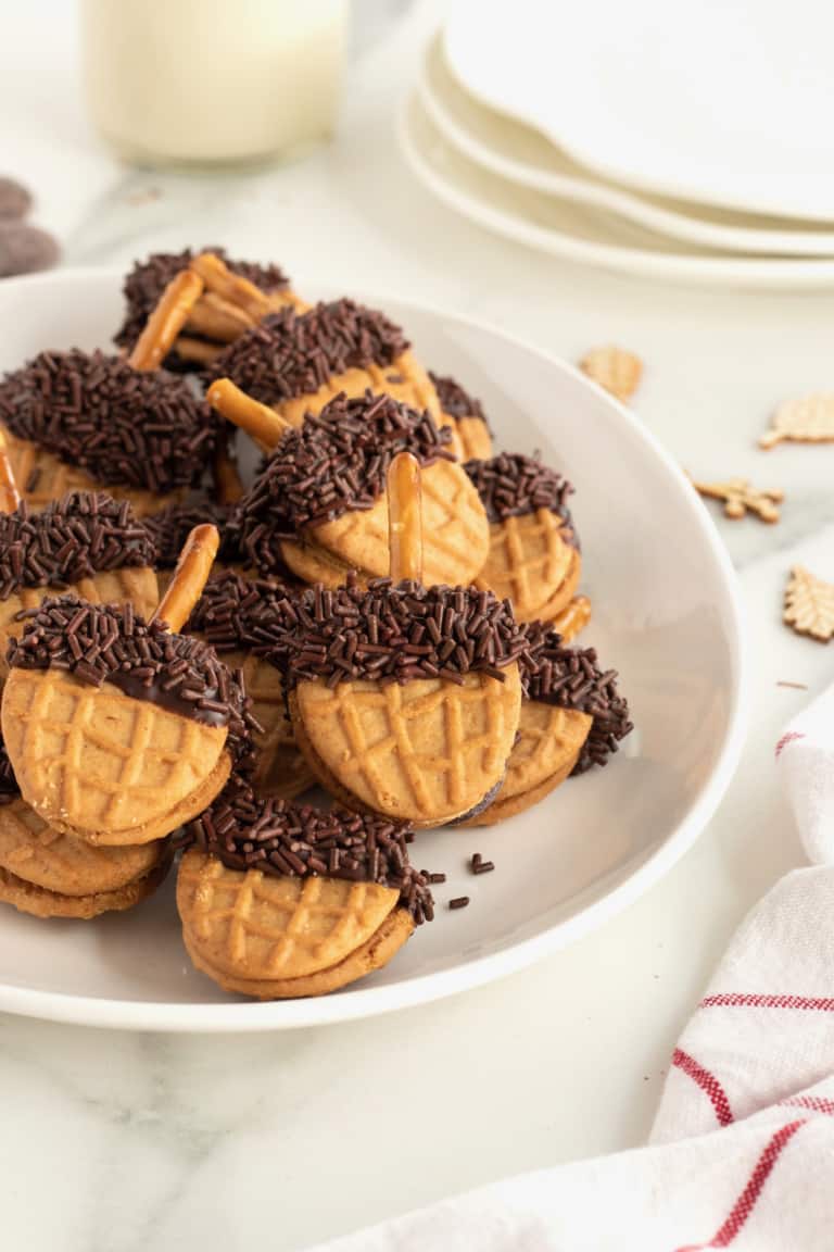 Nutter Butter Acorns - The BakerMama