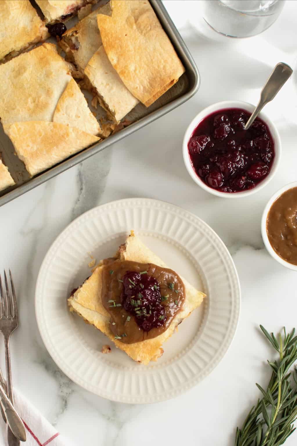 Thanksgiving Leftovers Sheet Pan Quesadilla - The BakerMama