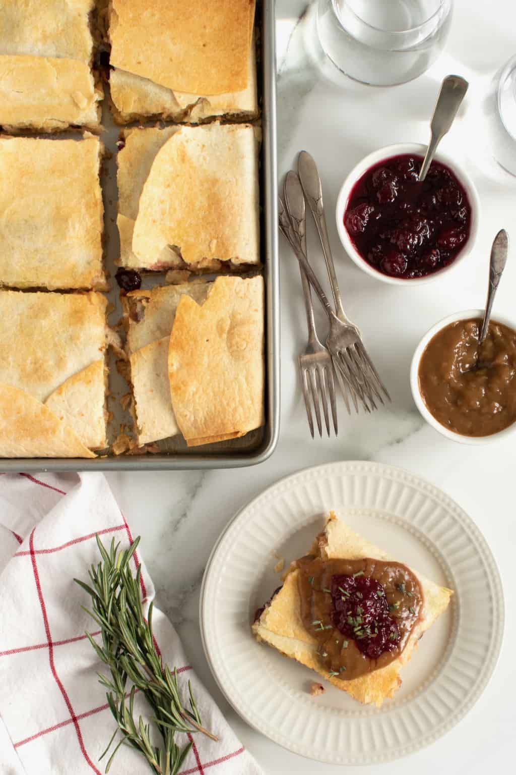 Thanksgiving Leftovers Sheet Pan Quesadilla - The BakerMama