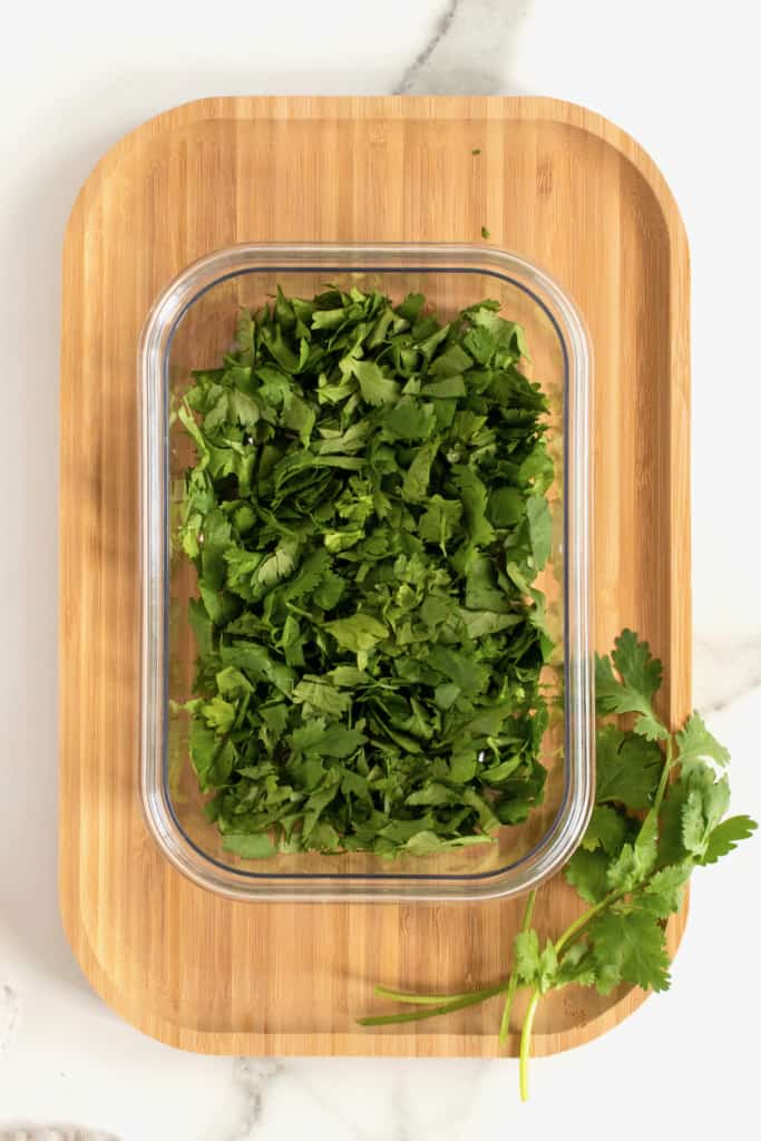How to Wash Cilantro - The BakerMama