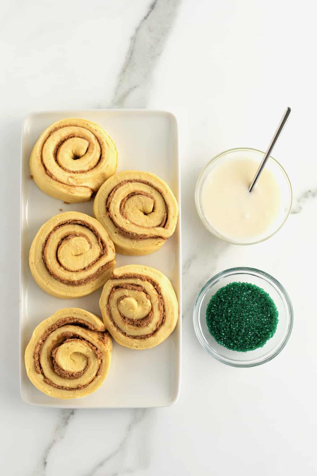 St. Patrick's Day Cinnamon Rolls - The BakerMama