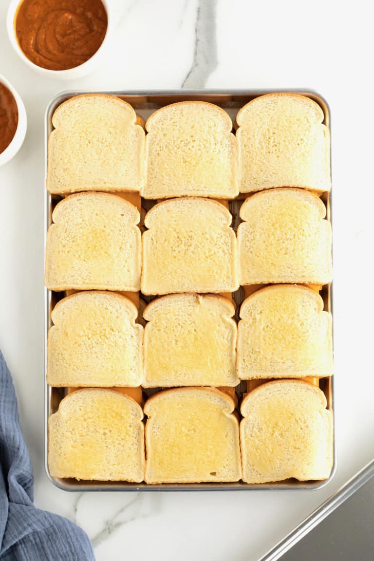 Sheet Pan Grilled Cheese Sandwiches - The BakerMama