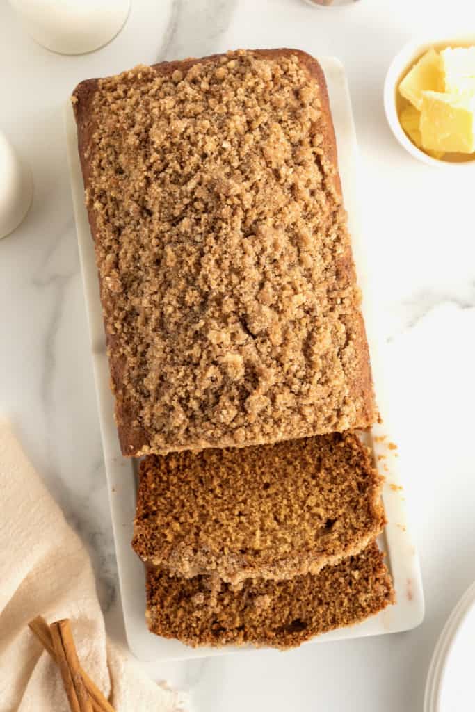 Maple Cinnamon Streusel Bread - The BakerMama