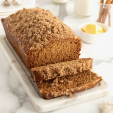 Maple Cinnamon Streusel Bread - The BakerMama