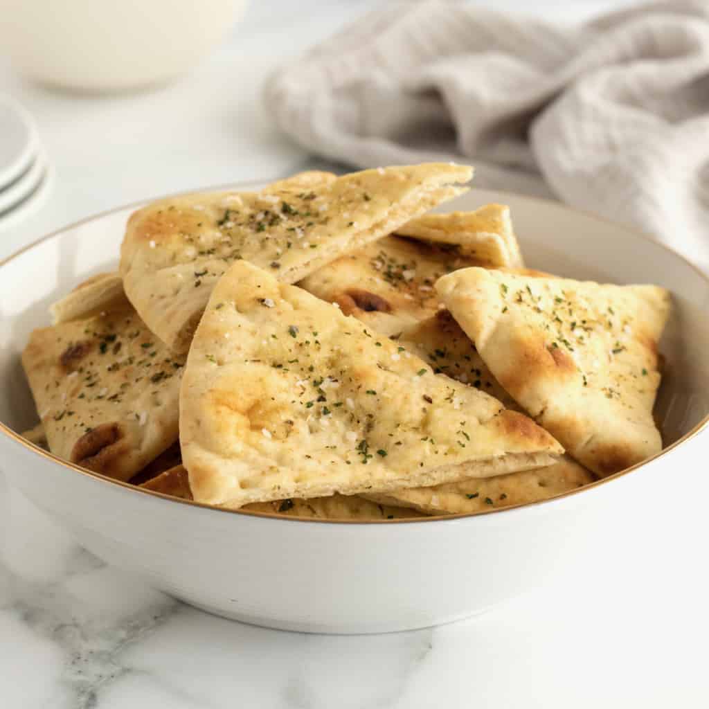 Baked Pita Chips - The BakerMama