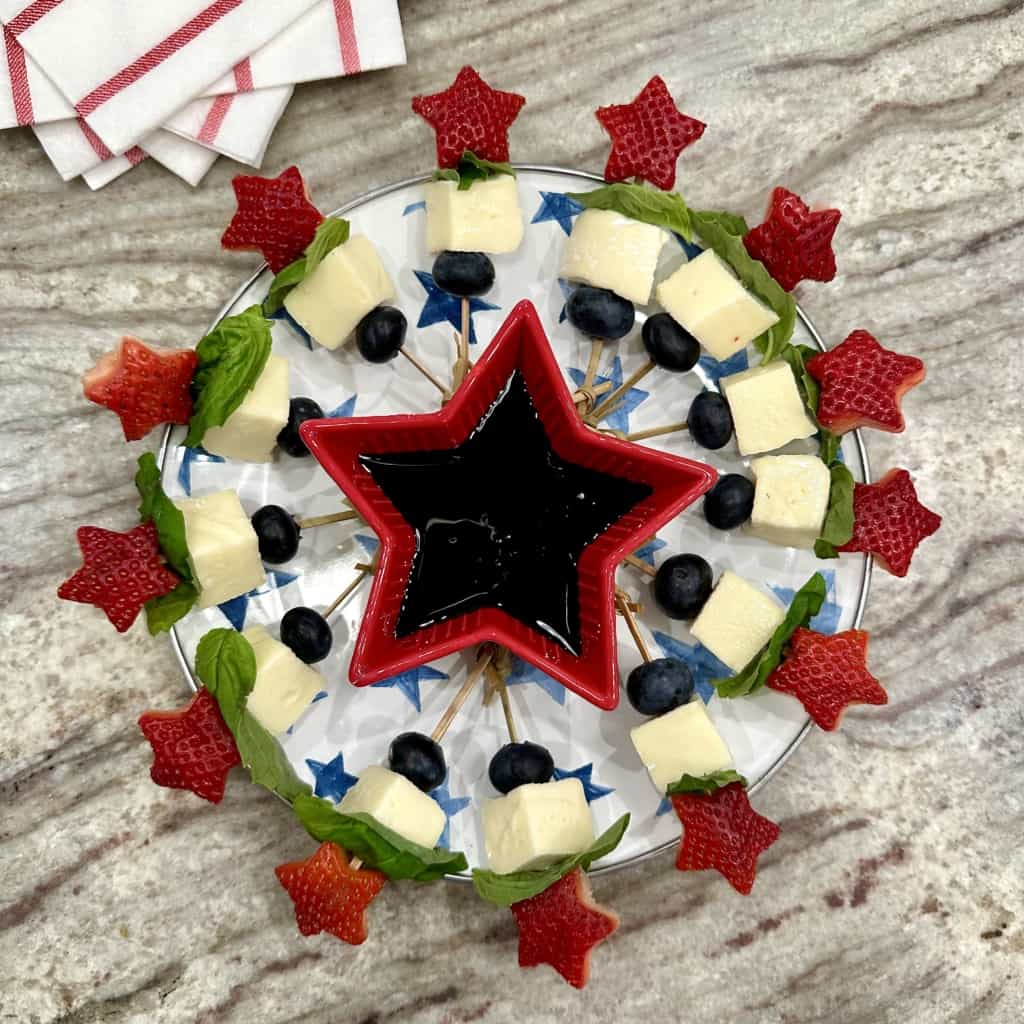 STAR-berry Brie Skewers - The BakerMama