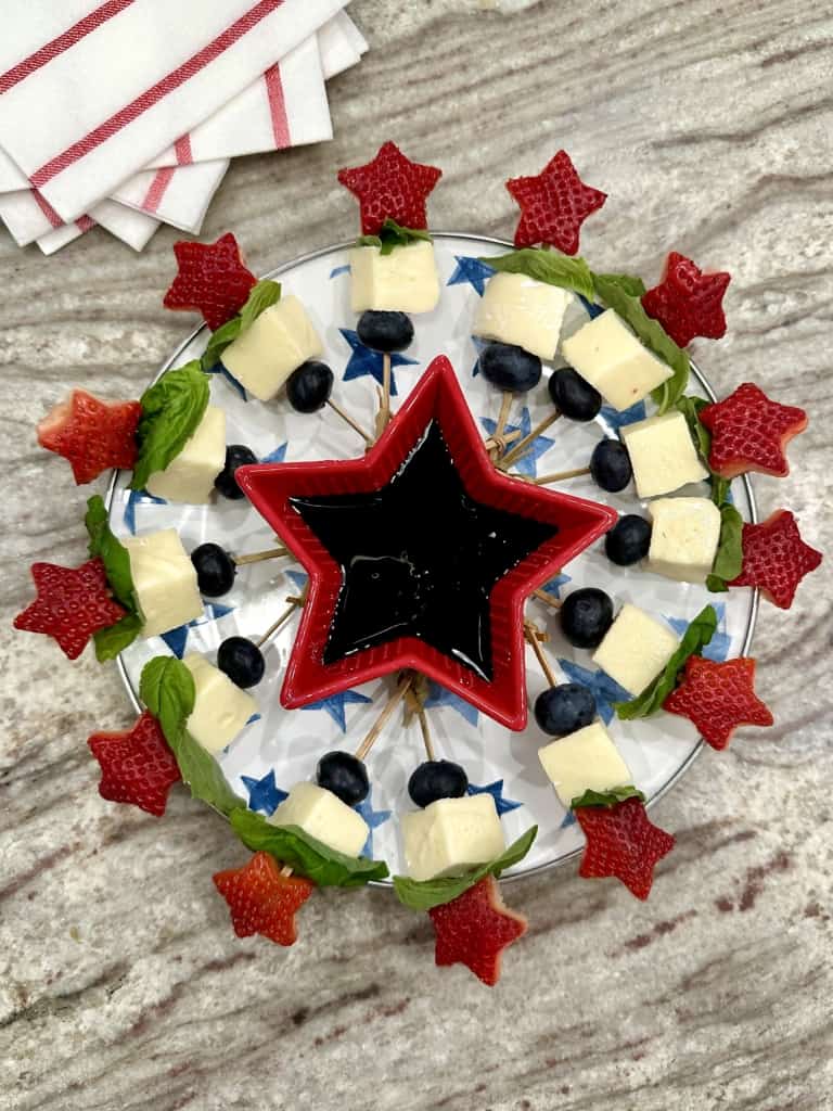 STAR-berry Brie Skewers - The BakerMama