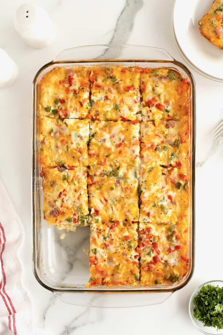 Hash Brown Breakfast Casserole - The BakerMama