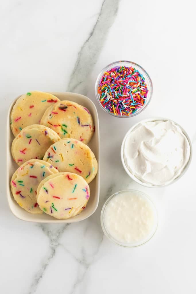 Confetti Pancake Cake - The BakerMama