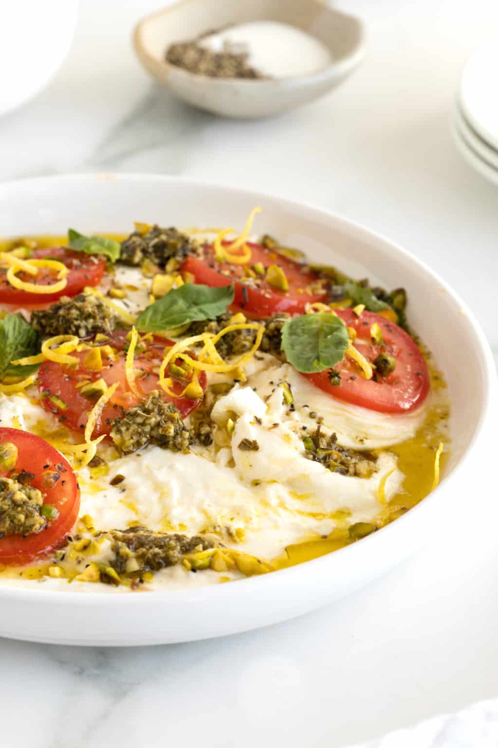 Burrata Caprese Platter - The BakerMama