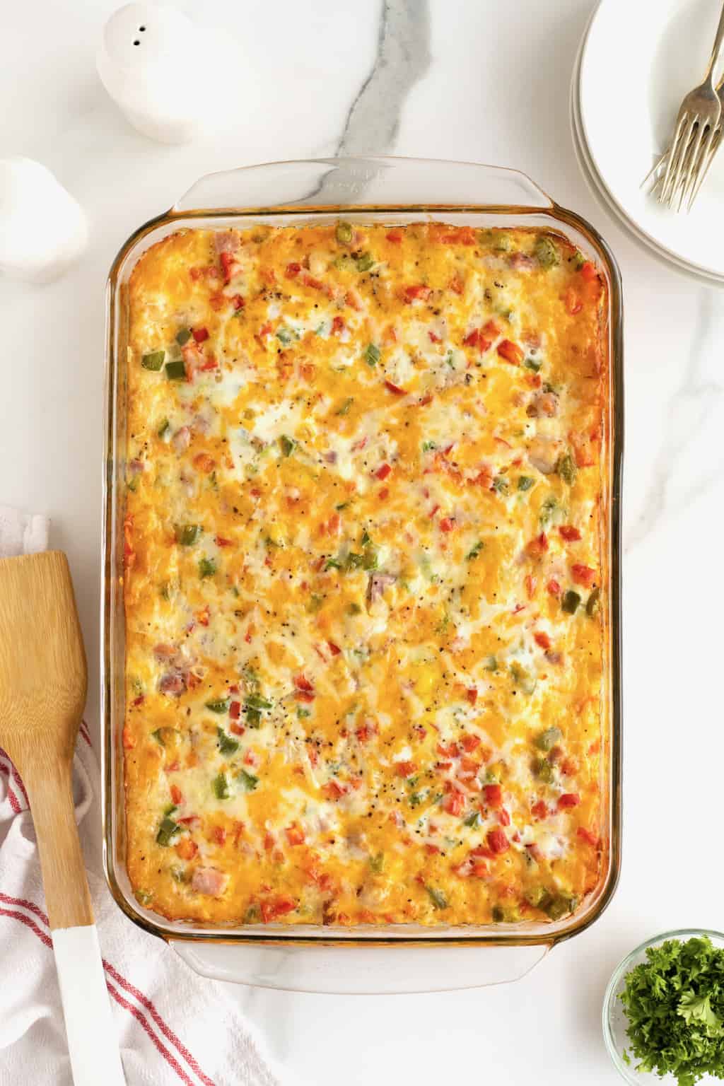 Hash Brown Breakfast Casserole - The BakerMama