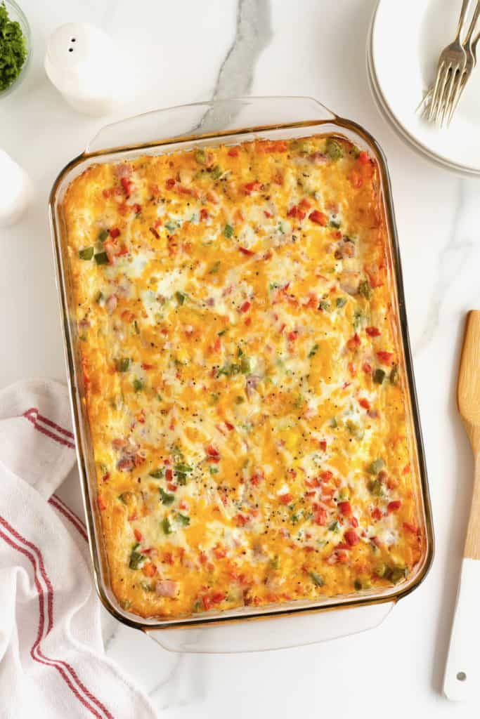 Hash Brown Breakfast Casserole - The BakerMama