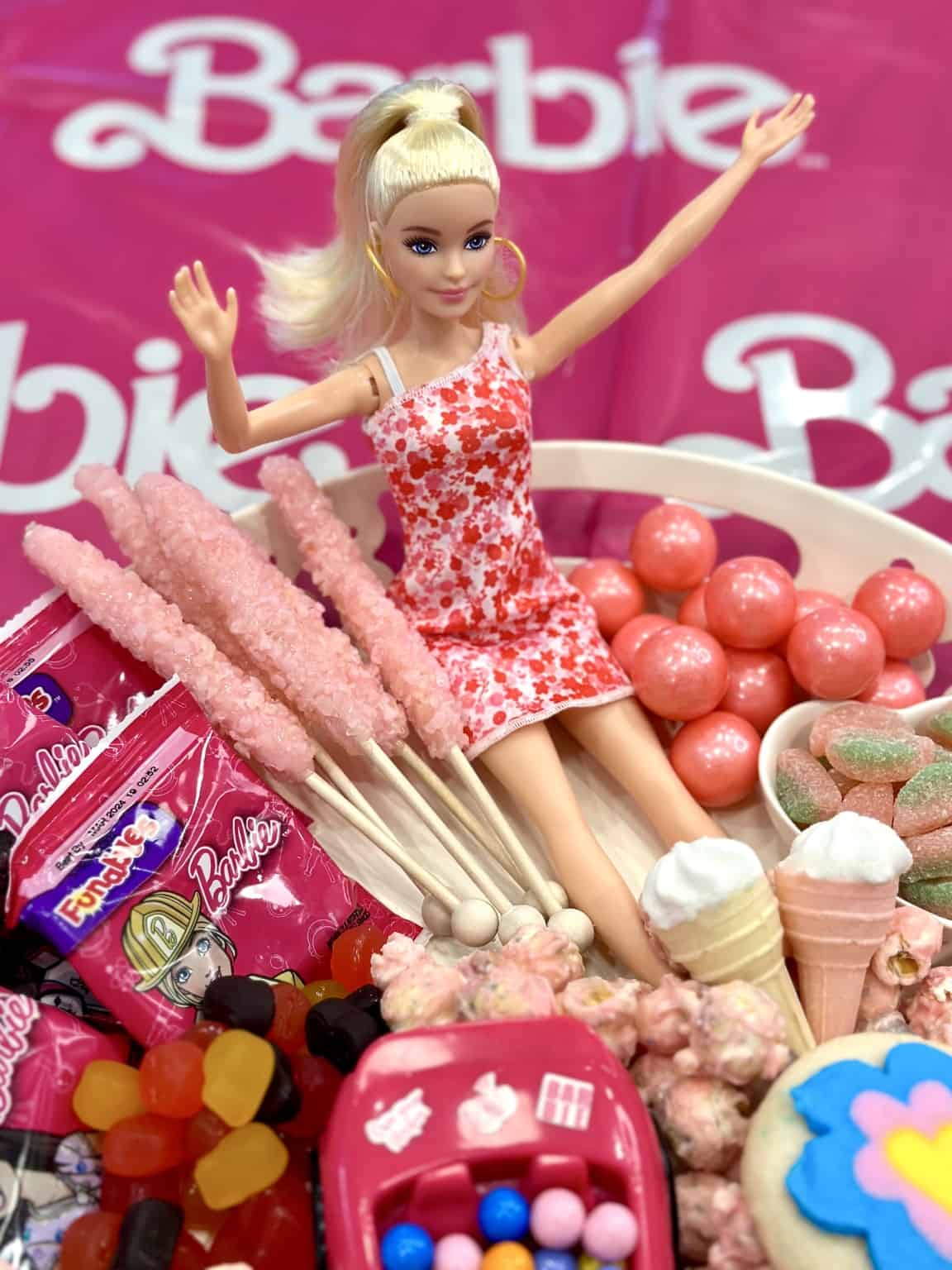 Barbie Dream Dessert Board - The BakerMama