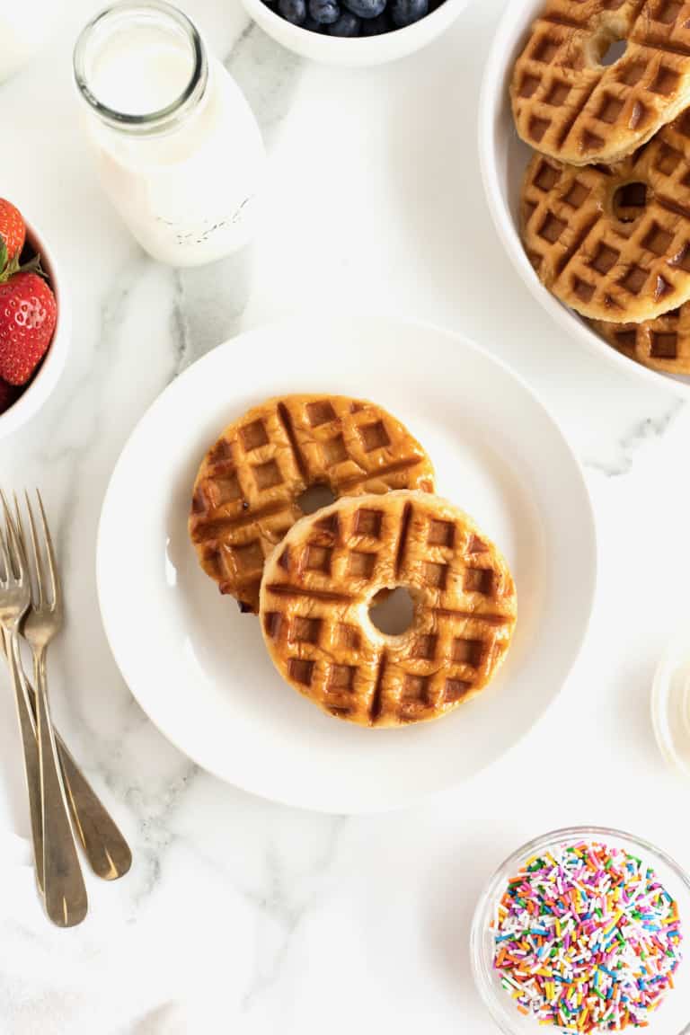 Donut Waffles - The BakerMama