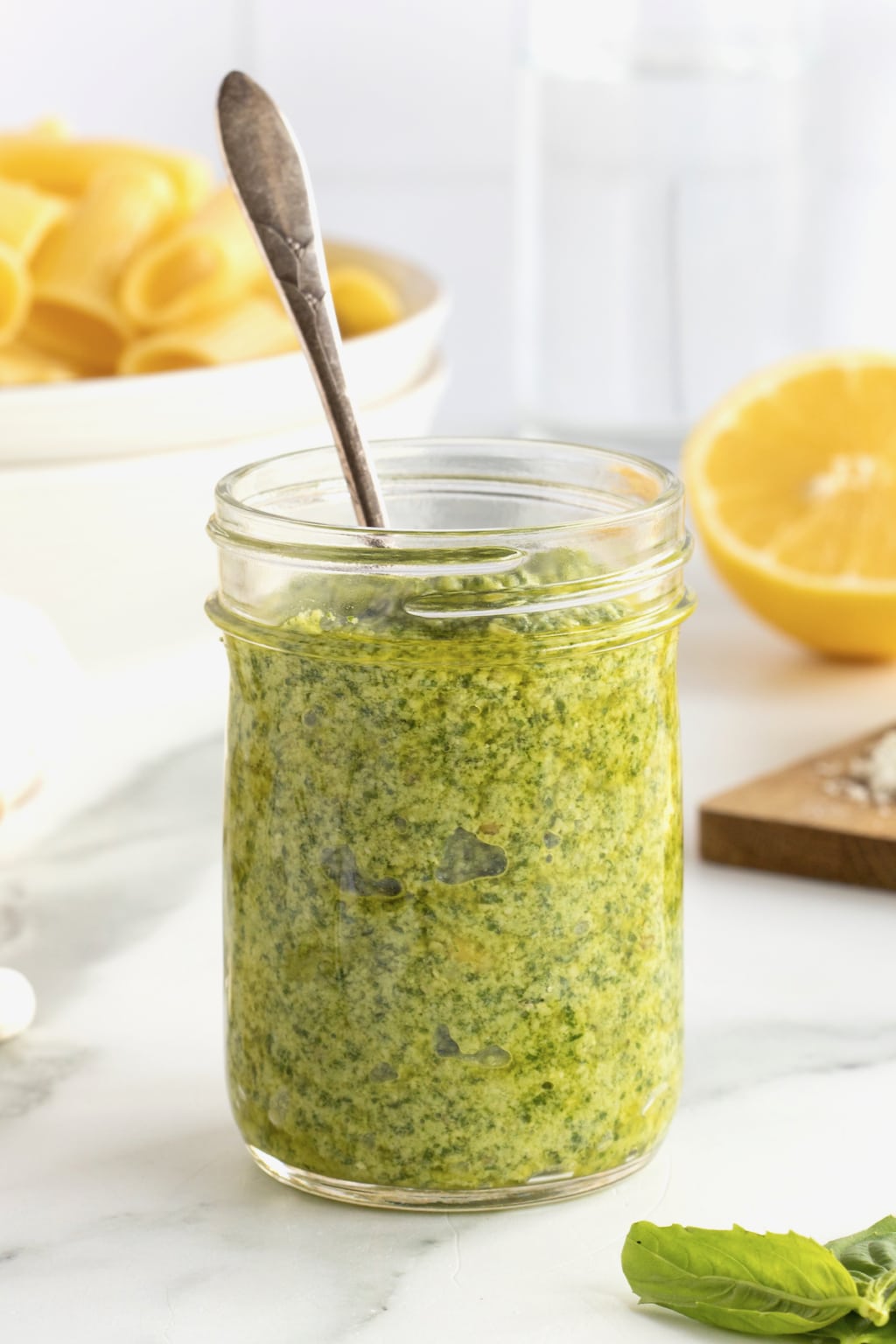 How to Make Fresh Basil Pesto - The BakerMama