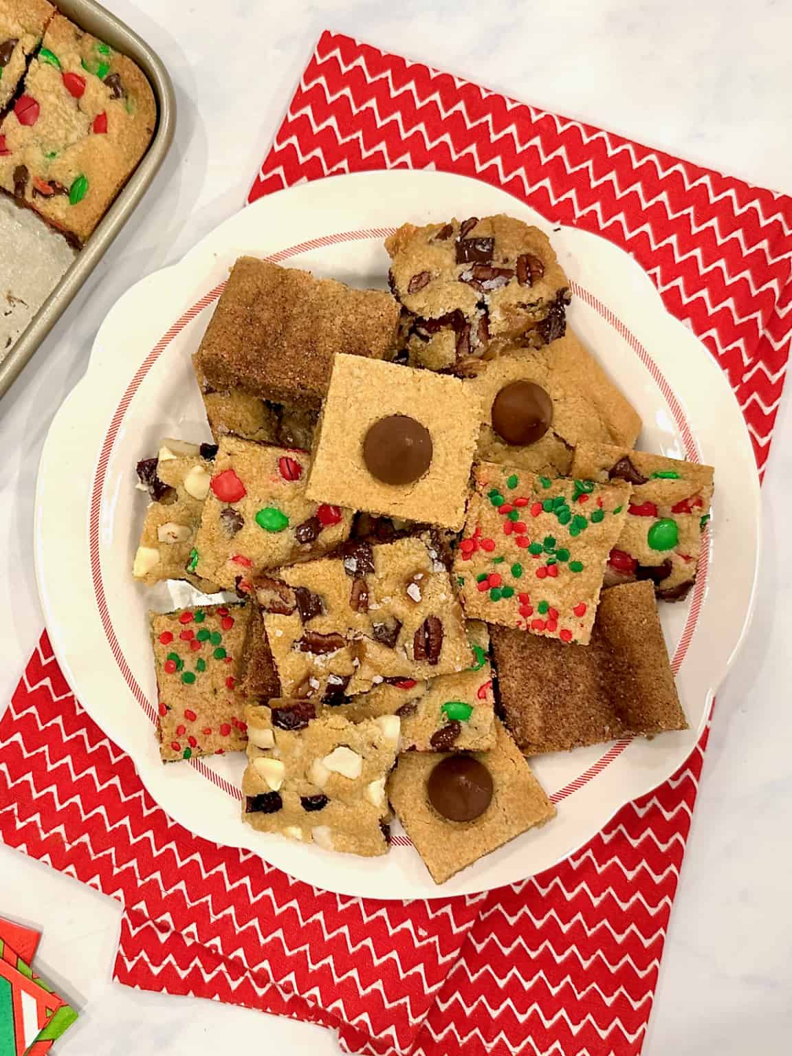 Holiday Cookie Bars - The BakerMama