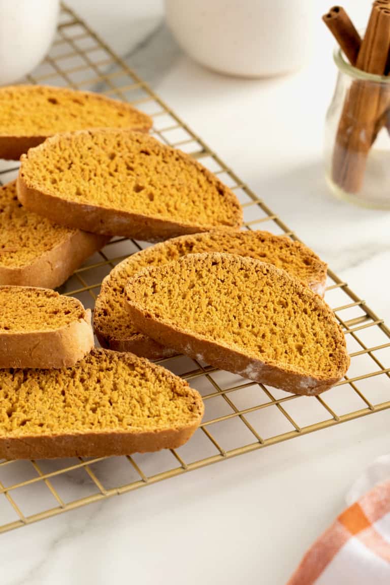 Pumpkin Spice Biscotti - The BakerMama