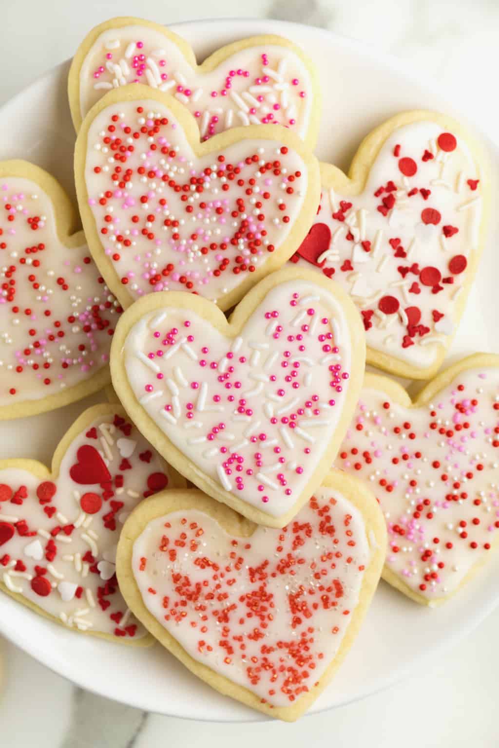 Valentine's Sugar Cookies - The BakerMama