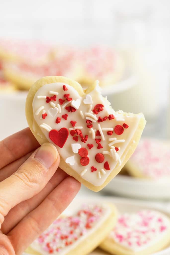 Valentine's Sugar Cookies - The BakerMama