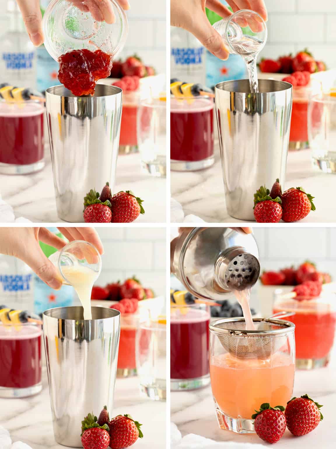 4-Ingredient Jam Cocktails - The BakerMama