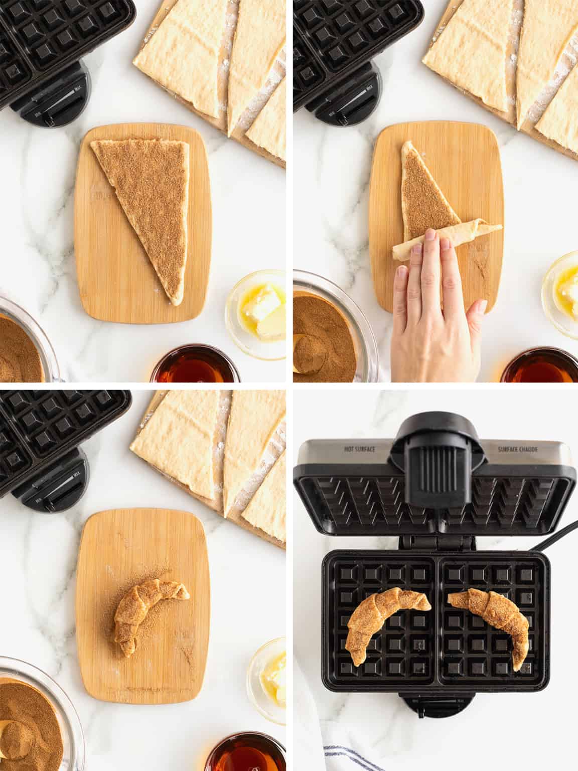 Cinnamon Sugar Croffles - The BakerMama