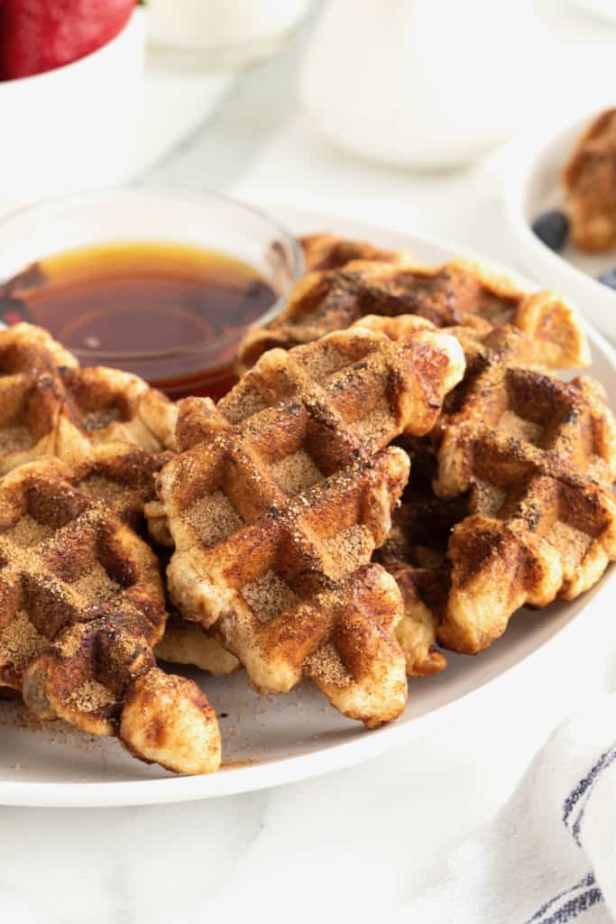 Cinnamon Sugar Croffles - The BakerMama