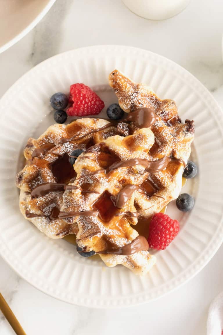 Nutella Croffles - The BakerMama