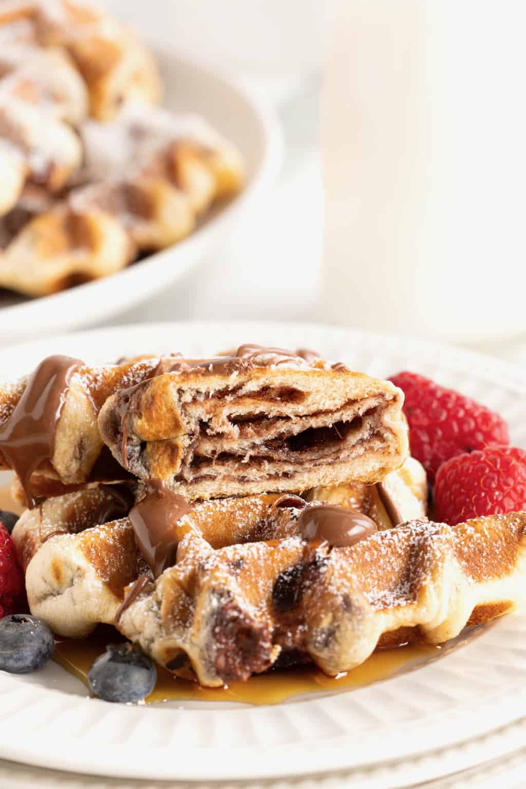 Nutella Croffles - The BakerMama