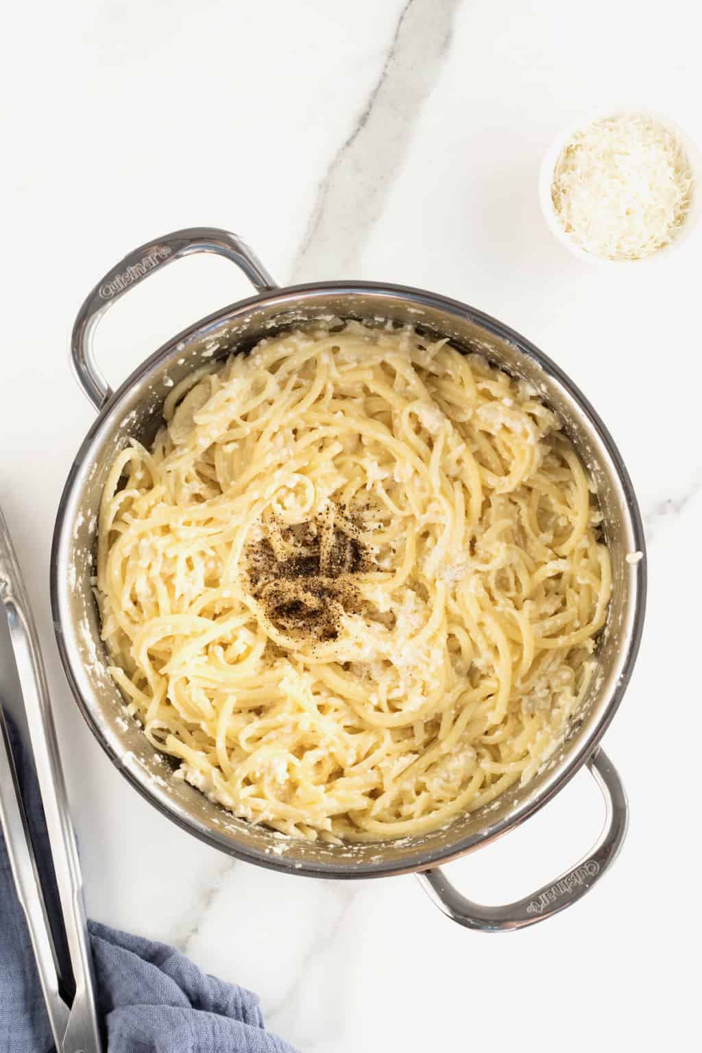 Quick and Easy Cacio e Pepe - The BakerMama