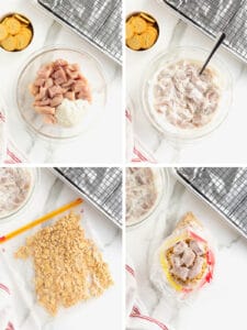 3-Ingredient Ritzy Chicken Nuggets - The BakerMama