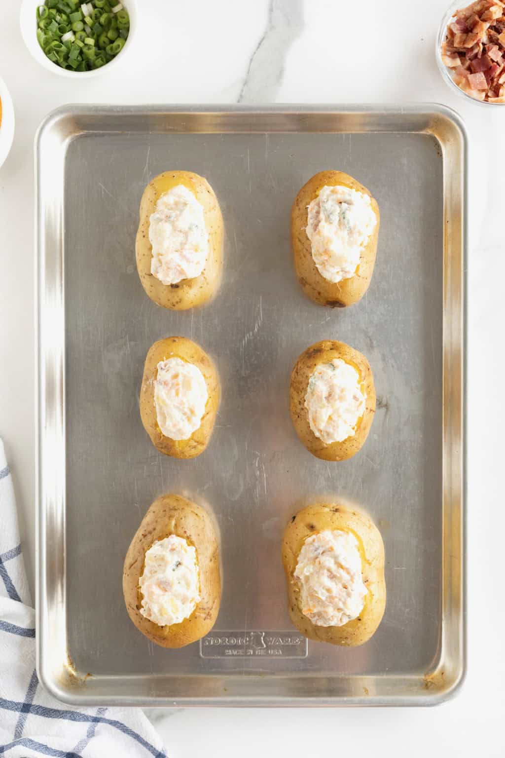 Loaded Twice Baked Potatoes - The BakerMama