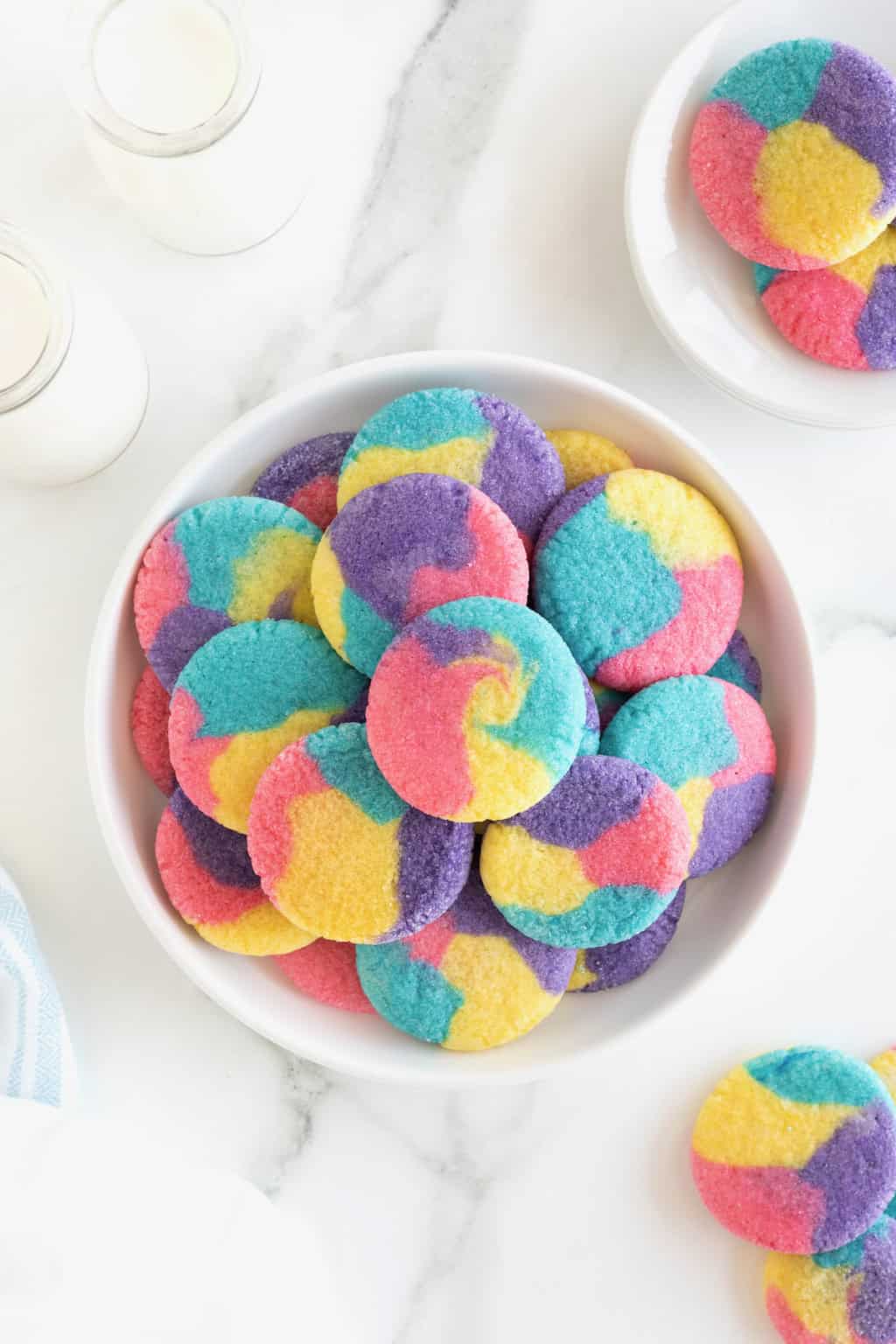 Tie-Dyed Sugar Cookies - The BakerMama