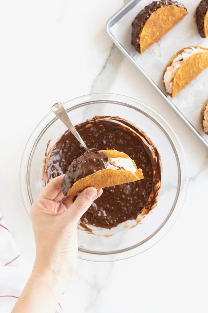 Homemade Choco Tacos - The BakerMama