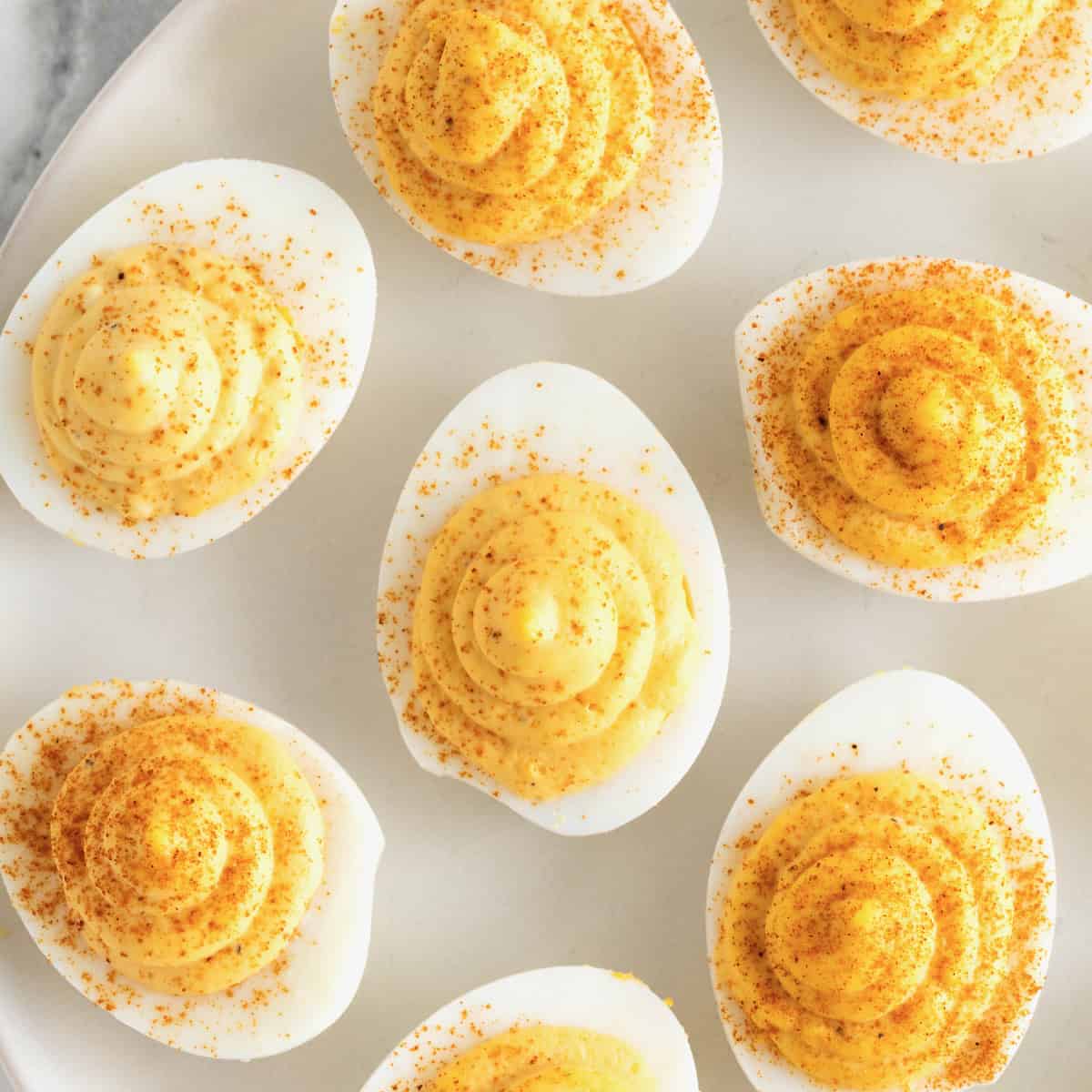 Classic Deviled Eggs - The BakerMama