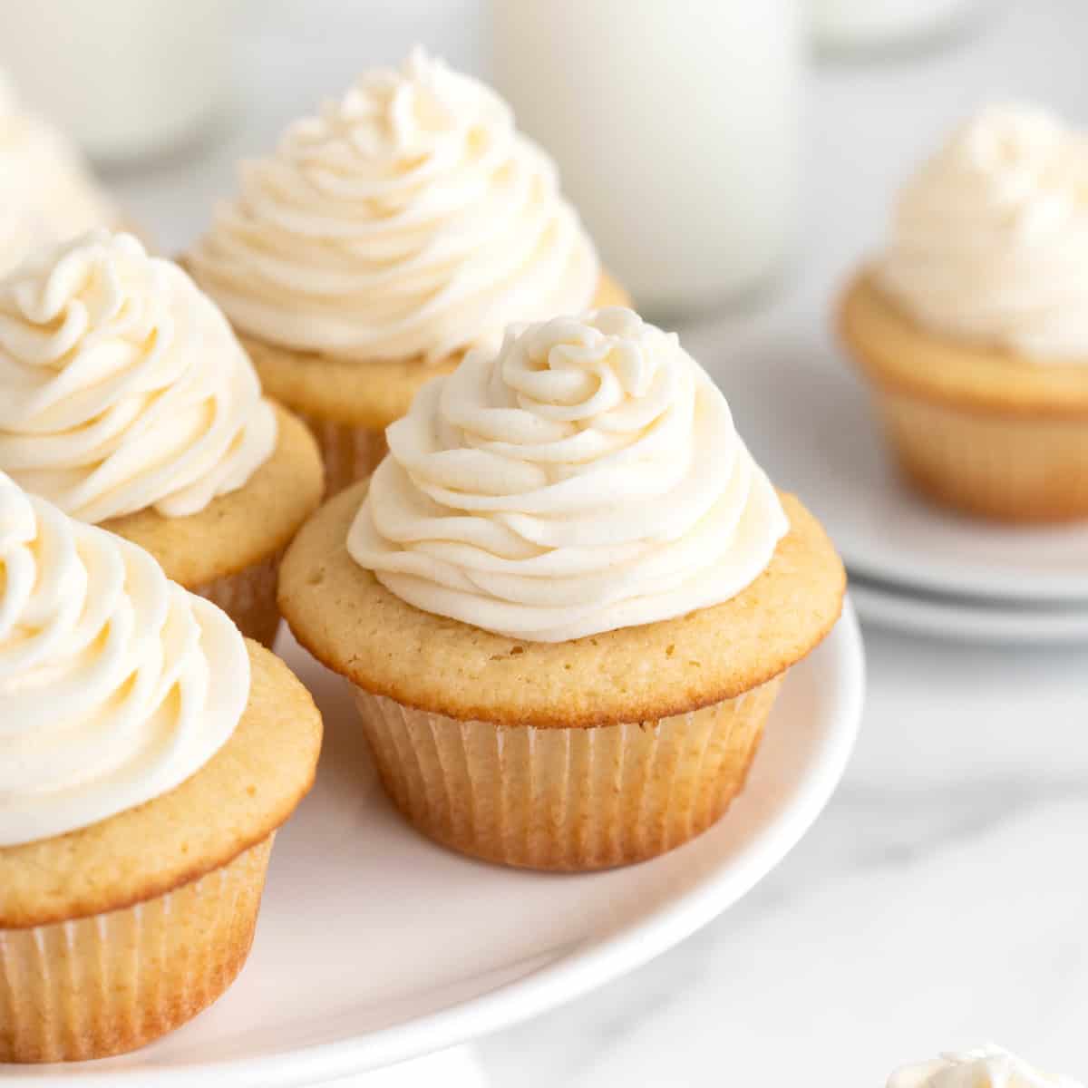 Classic Vanilla Cupcake Recipe - The BakerMama