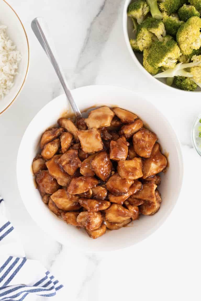 Easy Baked Orange Chicken - The BakerMama