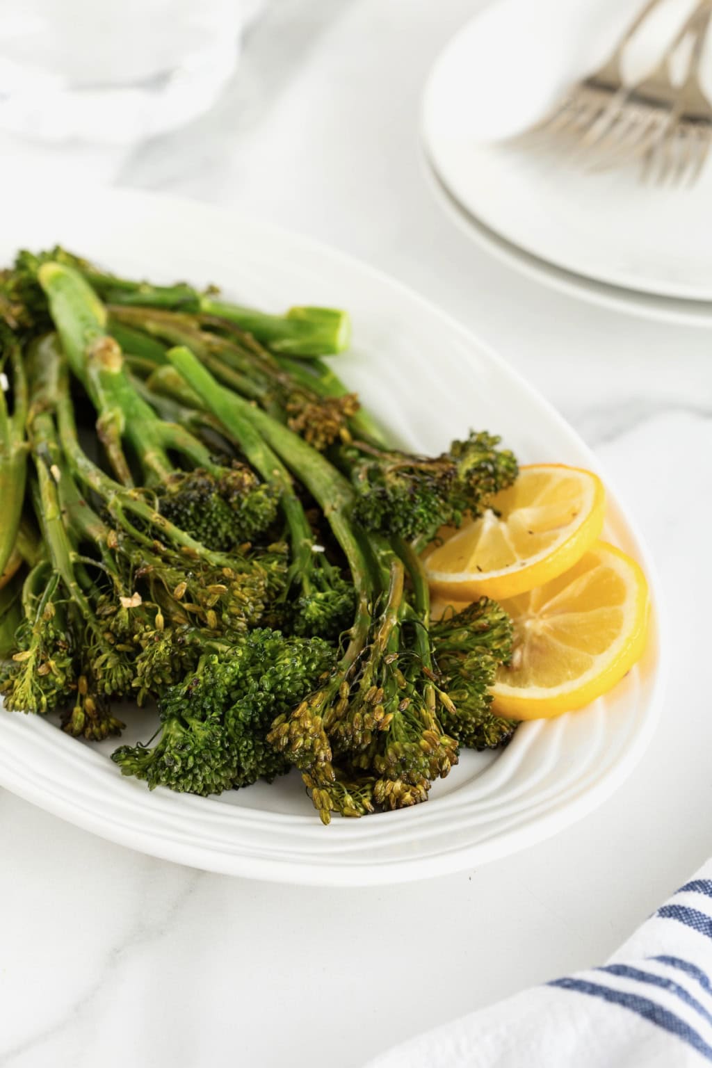 Roasted Broccolini - The BakerMama