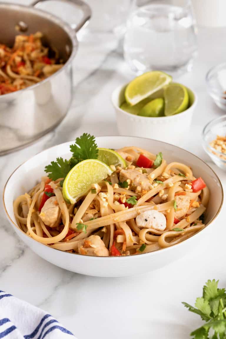 Easy Chicken Pad Thai - The BakerMama