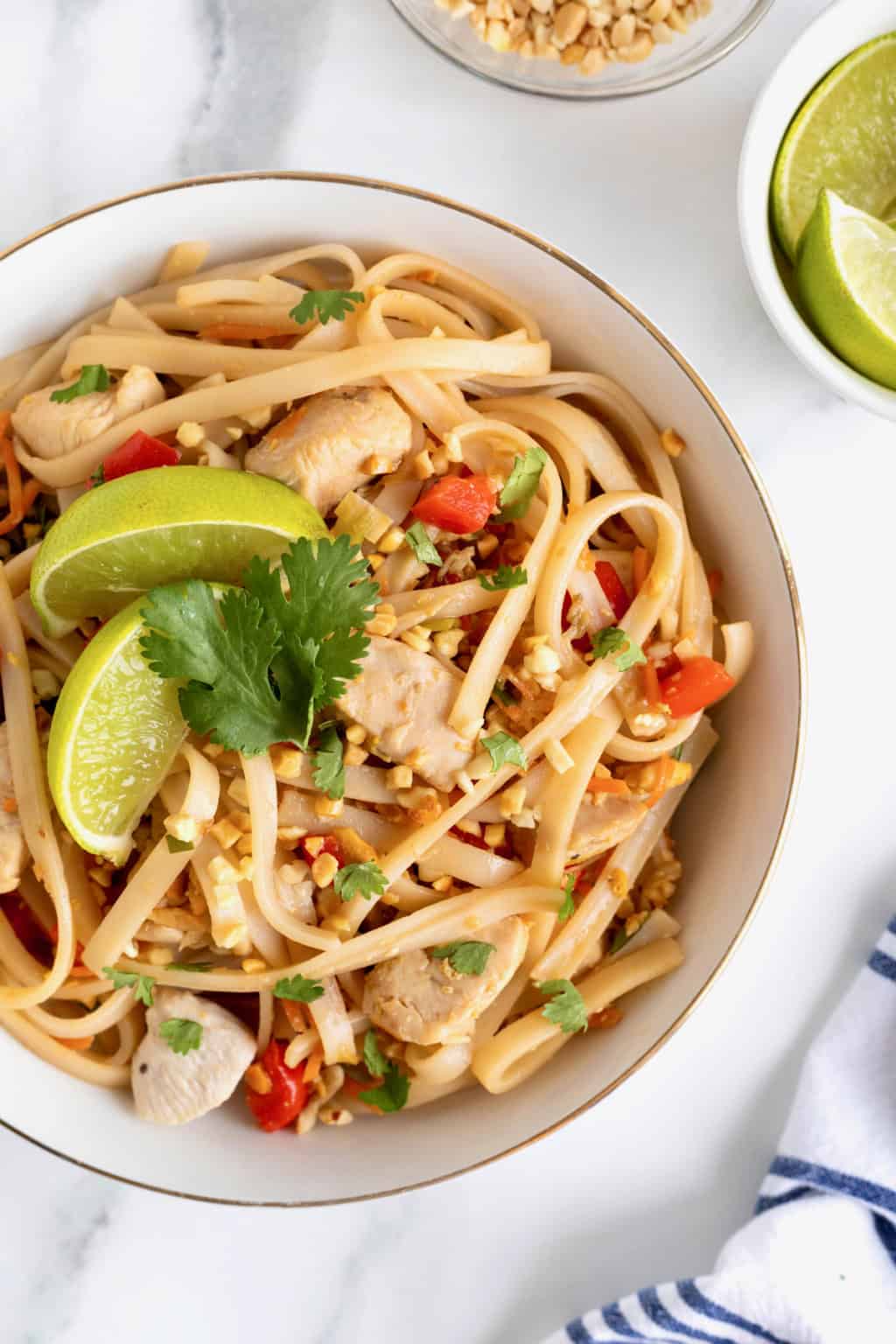 Easy Chicken Pad Thai - The BakerMama