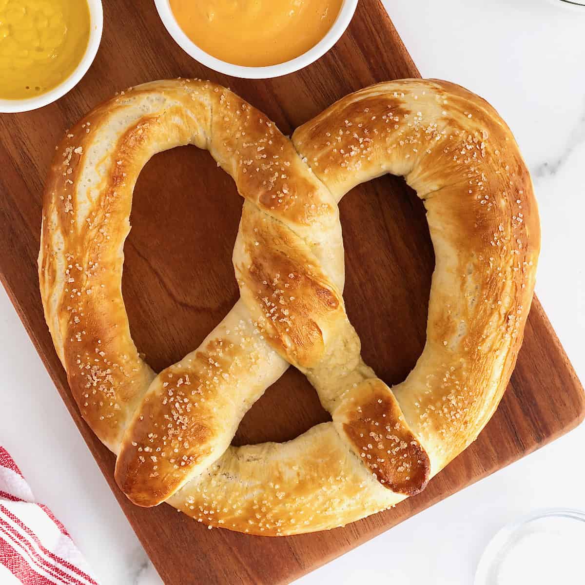 Jumbo Soft Pretzel - The BakerMama
